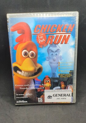 *SEALED* Chicken Run Pc Game-FUN PACK orginal Activision Pc game ...
