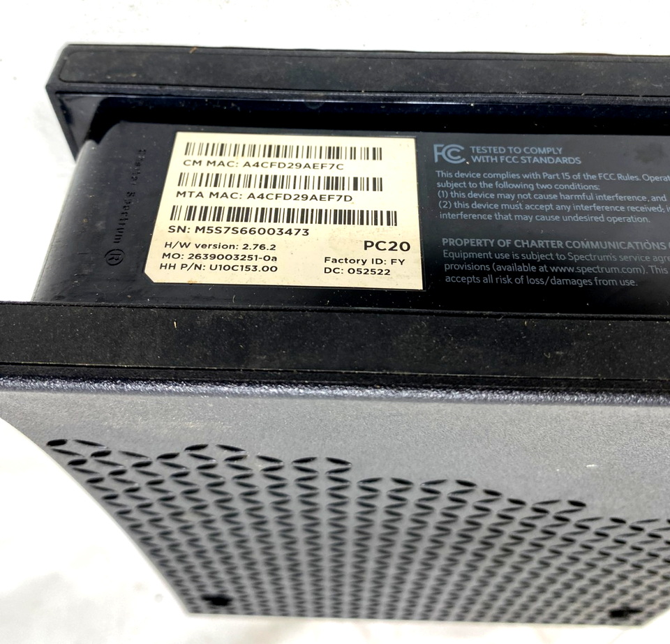 Spectrum SAX1V1K WiFi 6 Router and 2.5G Internet Modem EU2251 | eBay