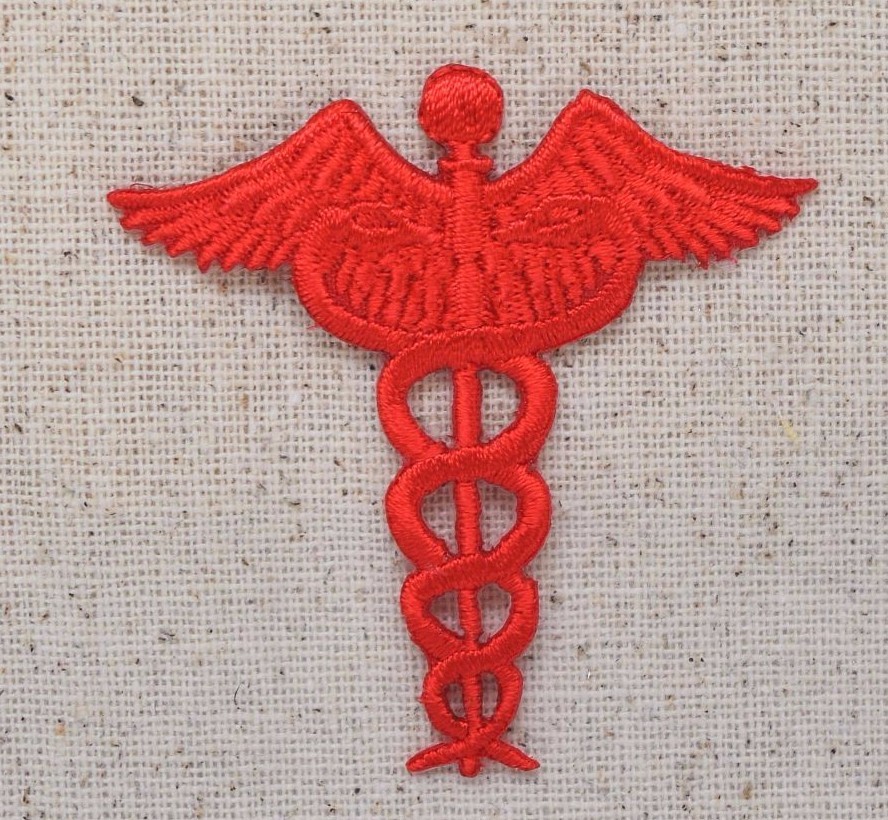 Red Nursing Caduceus ER Nurse Caduceus Vinyl Decal Sticker | Jeep