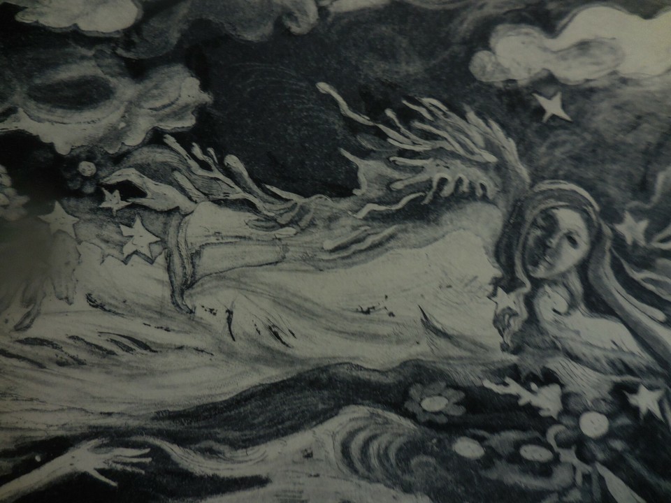 Lmtd-Edition 5/25 Abstract Steel Engraving "Evangeline H.W. Longfellow ...