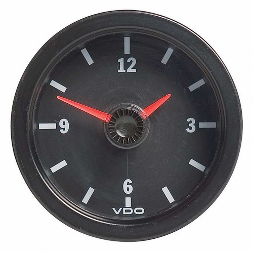 VDO Cockpit International Quartz Clock (52mm Diameter) 12V Gauge - Car ...