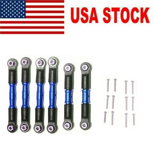 Metal Adjustable Tie Rods Linkage Set for 1/10 ARRMA Granite 4X4 Mega ...