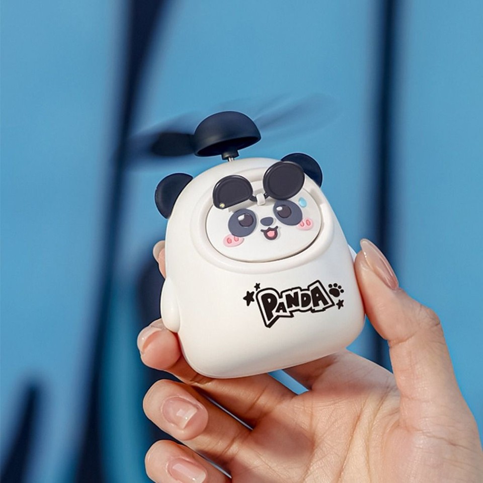 Panda USB Charging Fan Handheld Desktop Fan Mini Portable Fan for ...