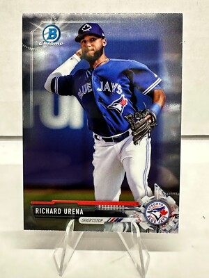2017 Bowman Chrome Prospects Card #BCP164 Richard Urena Toronto Blue ...
