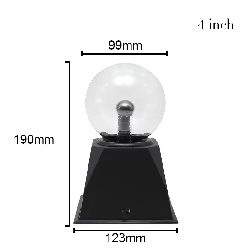 Magic Crystal Plasma Ball Lamp 3 4 5 6 8 Inch Electric Lamp Night Light ...