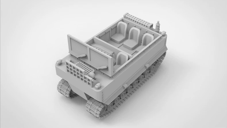 3D Printed 1/72/87/144 U.S. M29 “Weasel” Armored Personnel Carrier ...