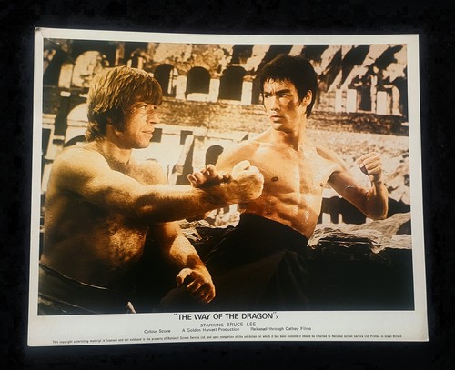 THE WAY OF THE DRAGON BRUCE LEE CHUCK NORRIS FILM IMAGE NATIONAL SCREEN ...