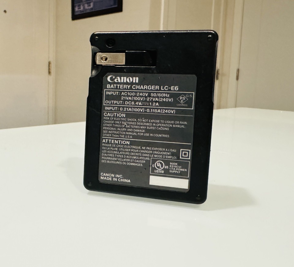 Genuine Canon LC-E6 LP-E6 Battery Charger | eBay