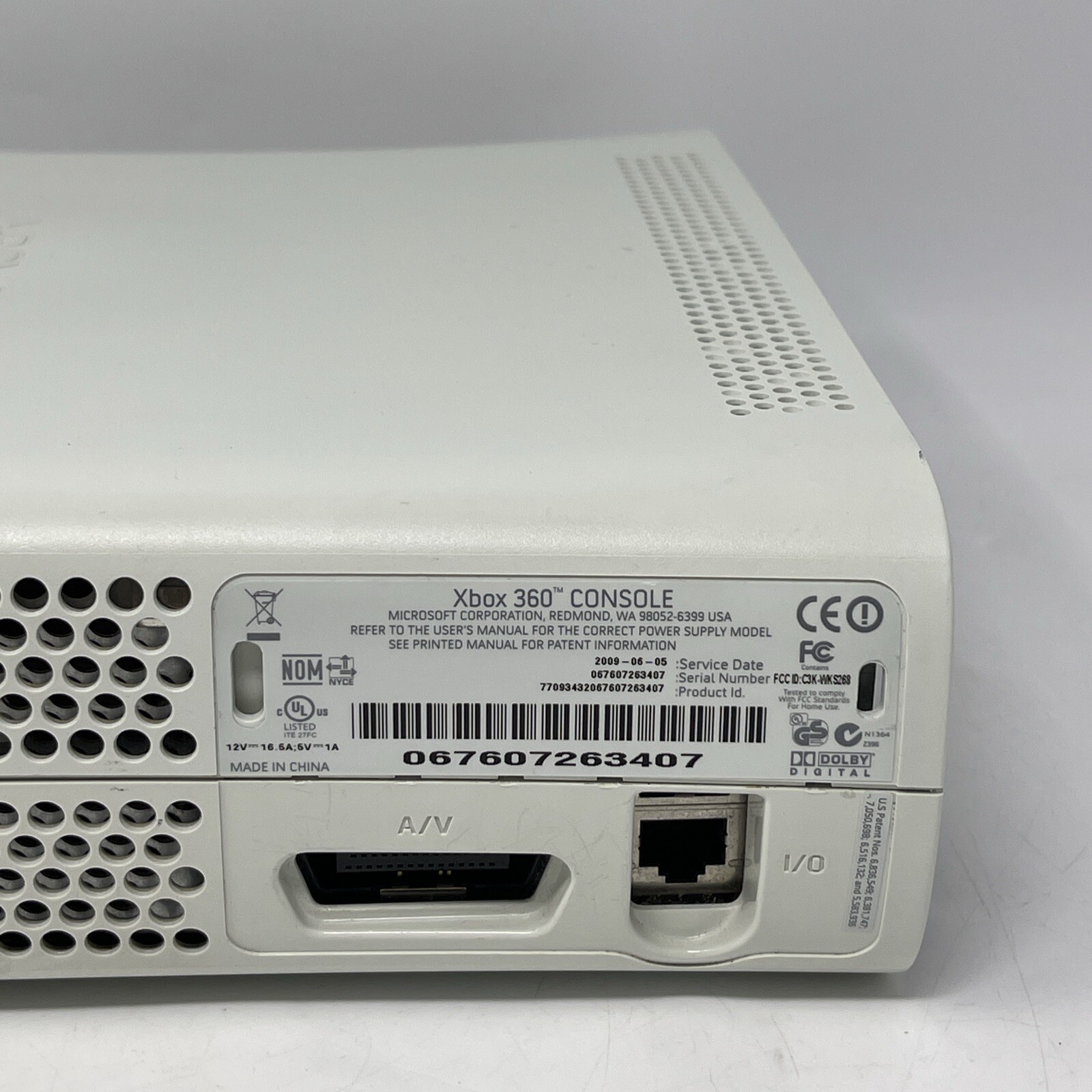 Microsoft Xbox 360 White (Xenon Motherboard) Console Only - Tested ...