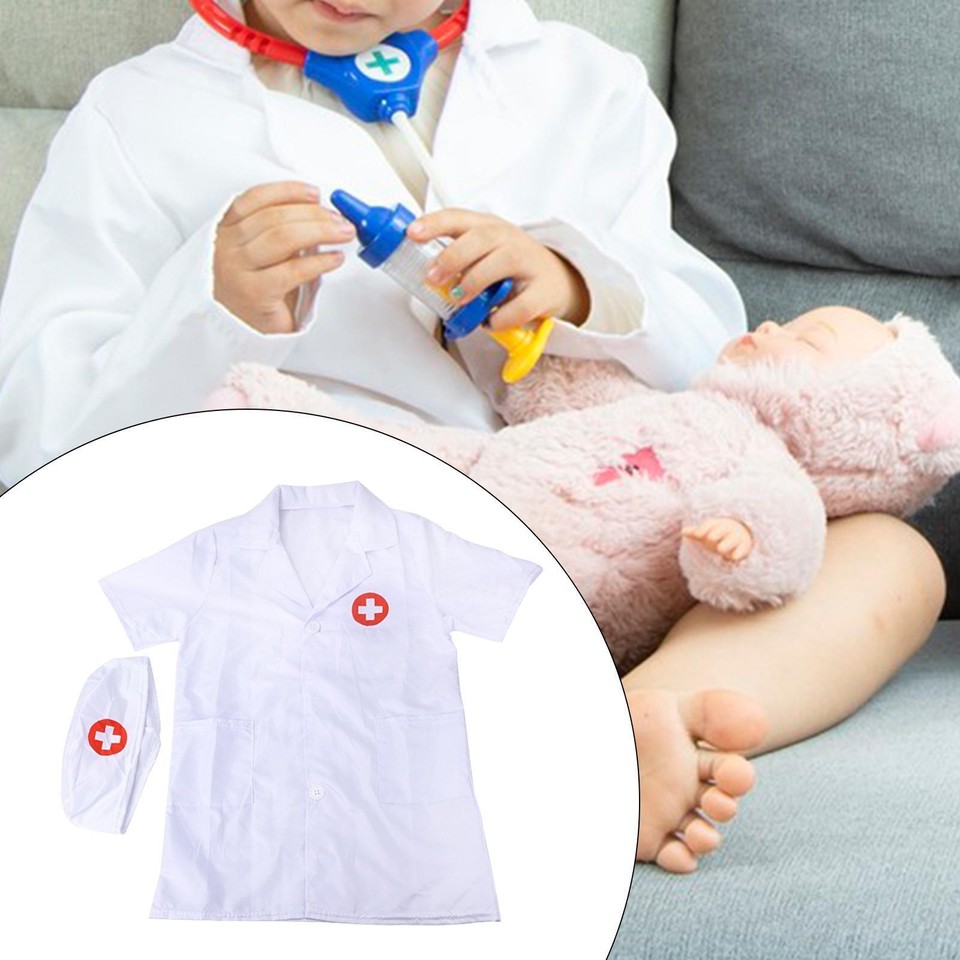 Kids Doctor Coat Funny Doctor Costume for Children Ages 4-6 | eBay UK