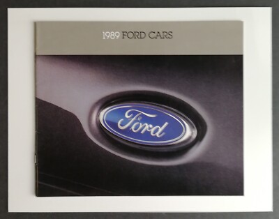 Vintage 1989 Ford Cars Full Color Original Brochure 323 | eBay