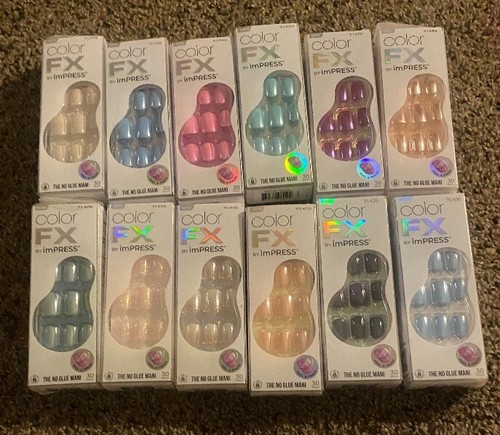 Color FX By Impress Press On Nails Pack Of 12 731509623062 | eBay
