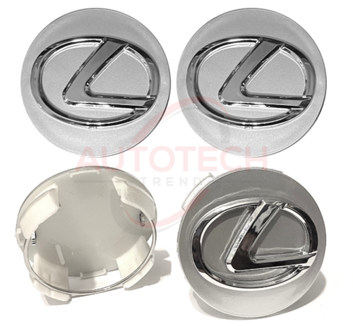 SET OF 4 LEXUS SILVER WHEEL HUB CENTER CAP RIM 62MM | eBay