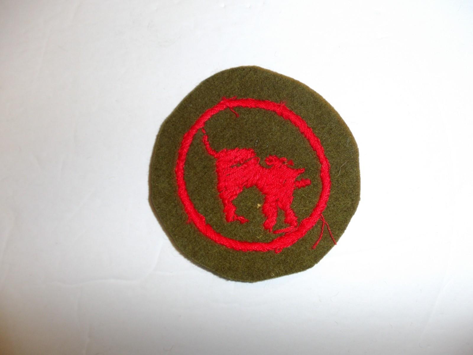 a0023 WW 1 US Army 81st Infantry Division Artillery Shoulder Patch Wild ...