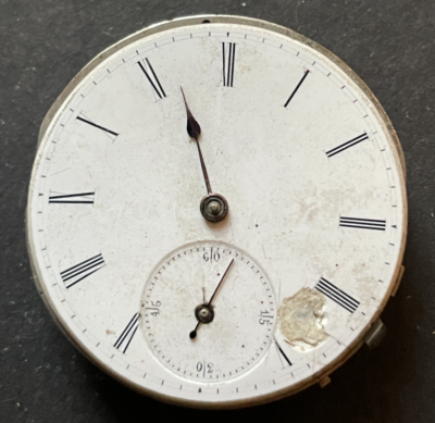 Antique Unsigned High Grade 8s Pocket Watch Movement Running Ticks 36 ...