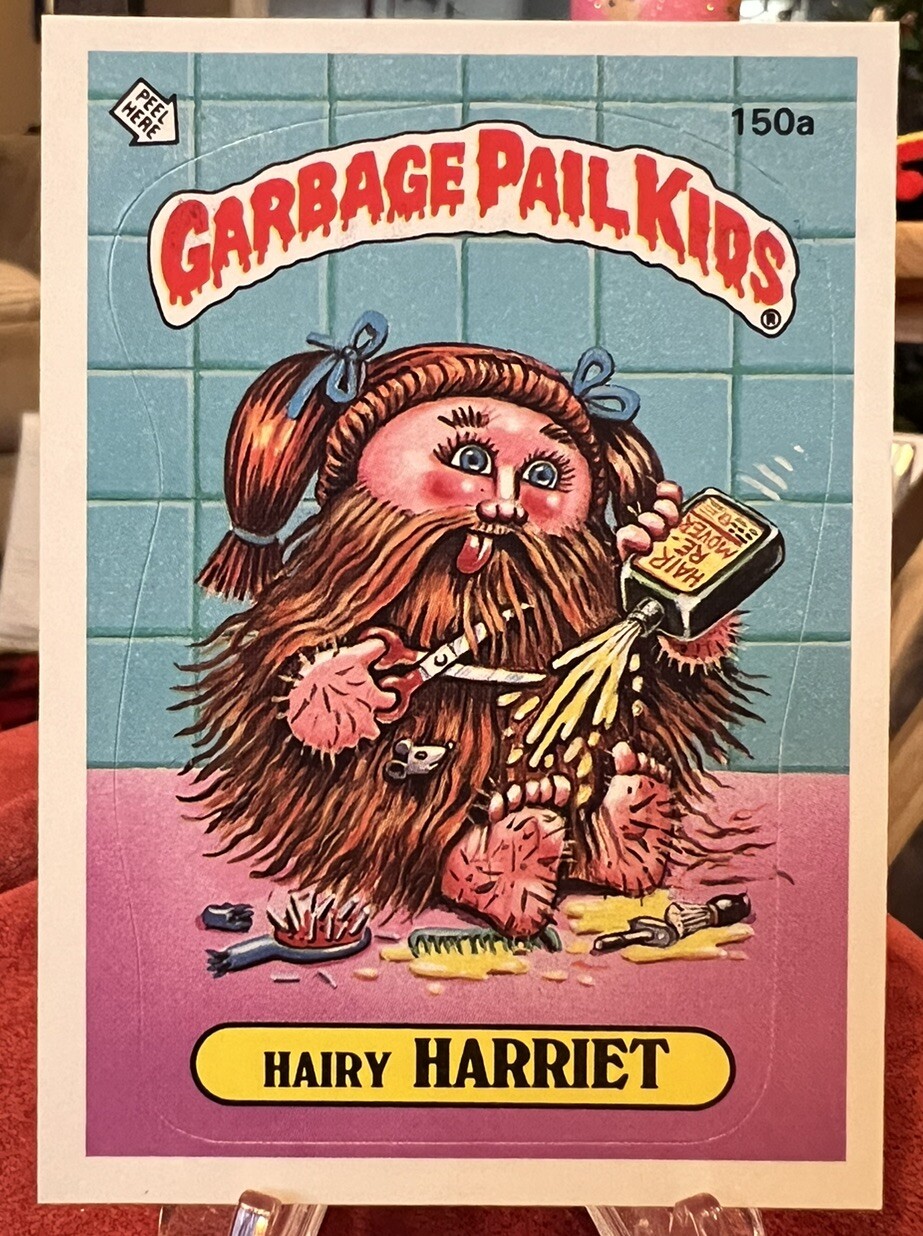 VINTAGE! 1986 Topps Garbage Pail Kids Trading Card #150a-Hairy Harriet ...
