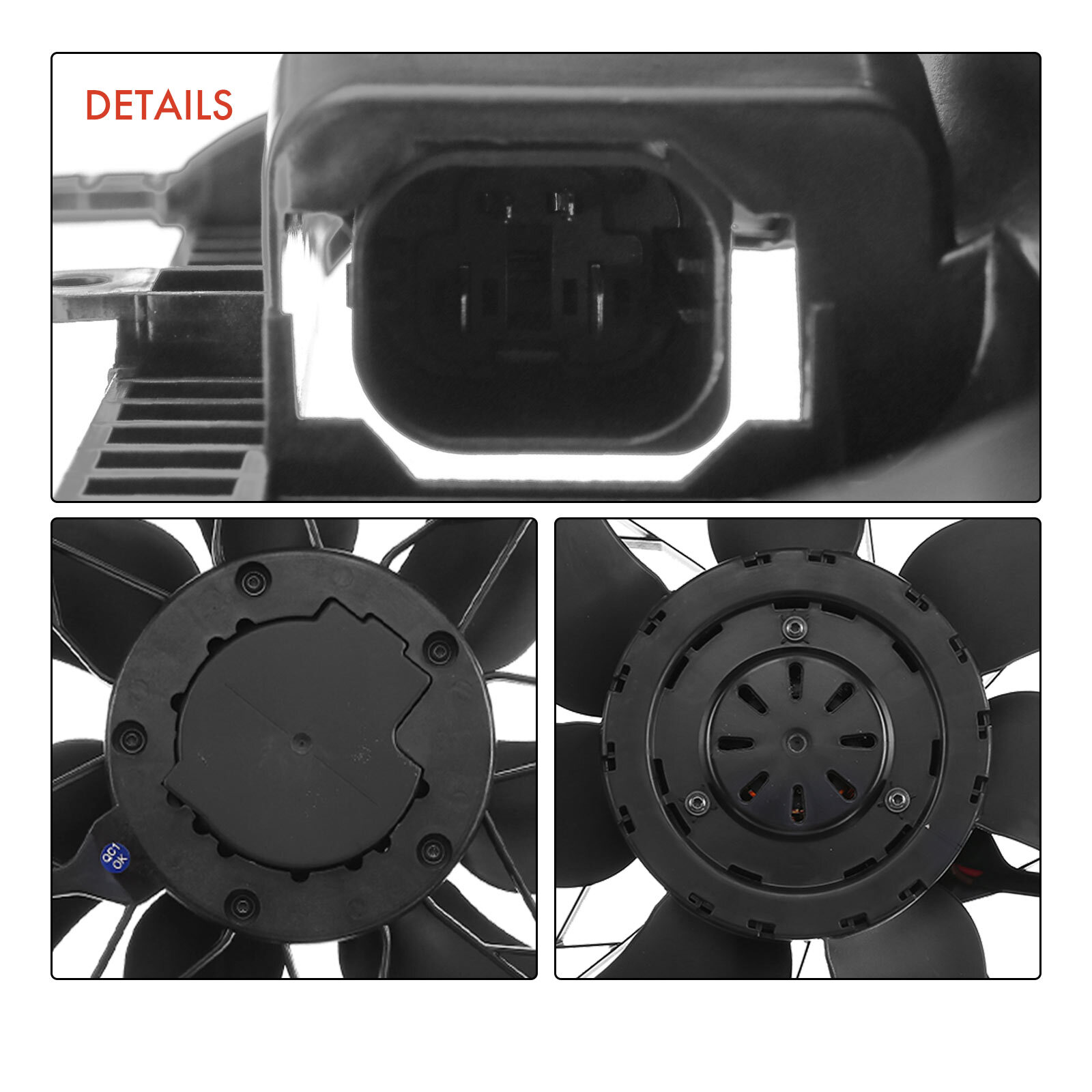 Radiator Cooling Fan for Mercedes-Benz W204 W212 C350 E350 SL400 204 ...