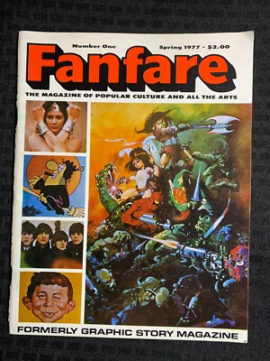 1977 FANFARE Magazine #1 FN 6.0 Beatles / Wonder Woman / TV Superheroes ...