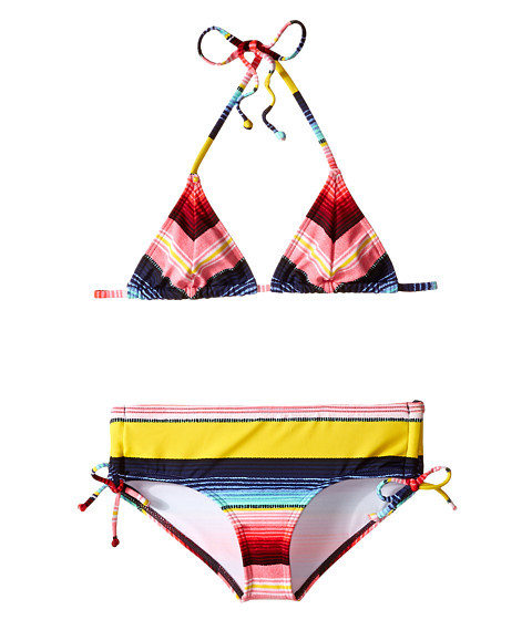 BILLABONG KIDS FIESTA TRIANGLE SWIM BIKINI SET 2 PIECE BLUE MULTI SZ 10 ...