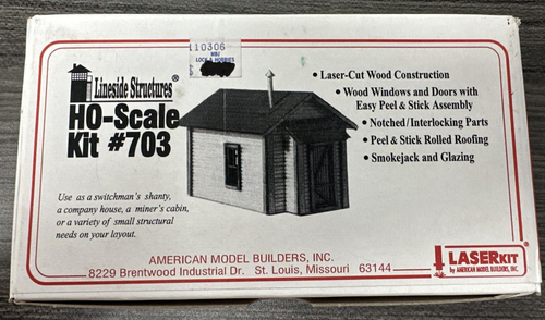 American Model Builders LaserKit HO Scale Kit #703 Lineside Structure ...