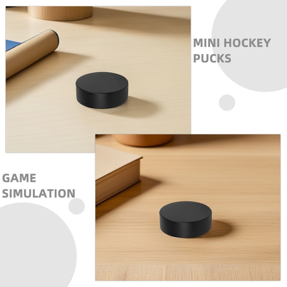 7 Pcs Street Hockey Pucks Black Training Equipment Classroom Prize | eBay