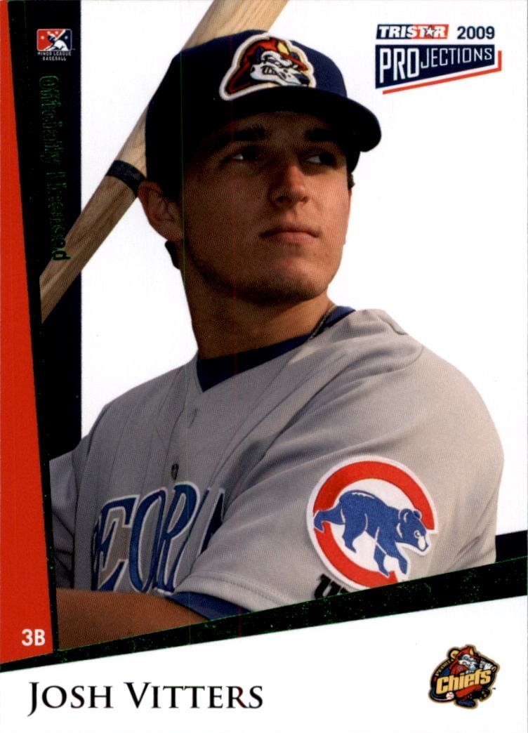 2009 TRISTAR PROjections - Josh Vitters #25 Green /50 (RC) for sale ...