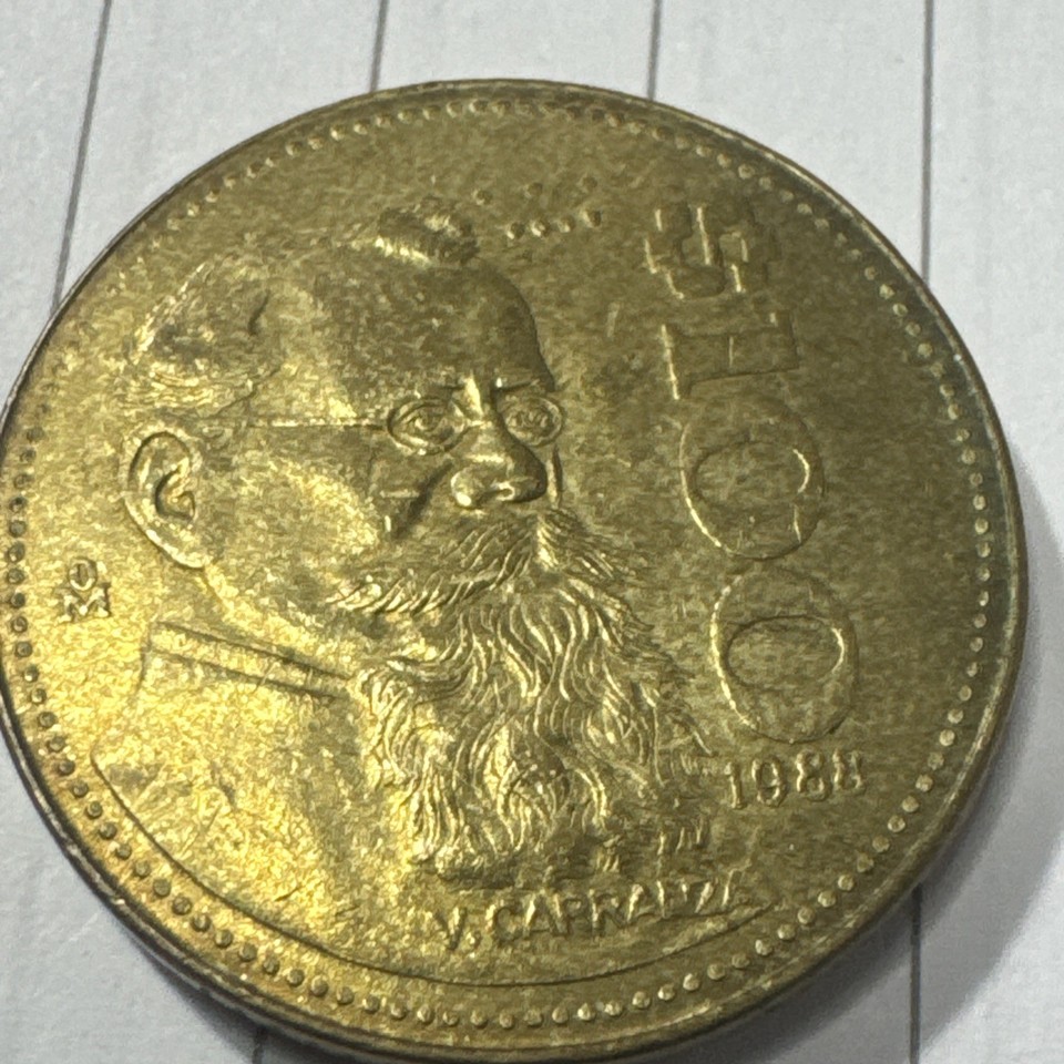 1988 Mexico Mexican 100 Pesos V.Carranza Eagle Coin. RARE. 🔥🔥🔥 | eBay