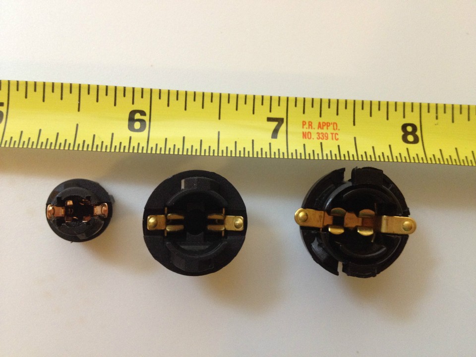 3x Ford 912 168 Sockets Third High Mount Brake Light Bulb Lamp Gauges ...
