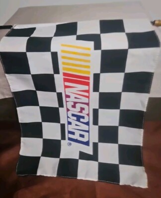 NASCAR flags (2) one 3x5 with grommets & one 28x42 with sleeve | eBay