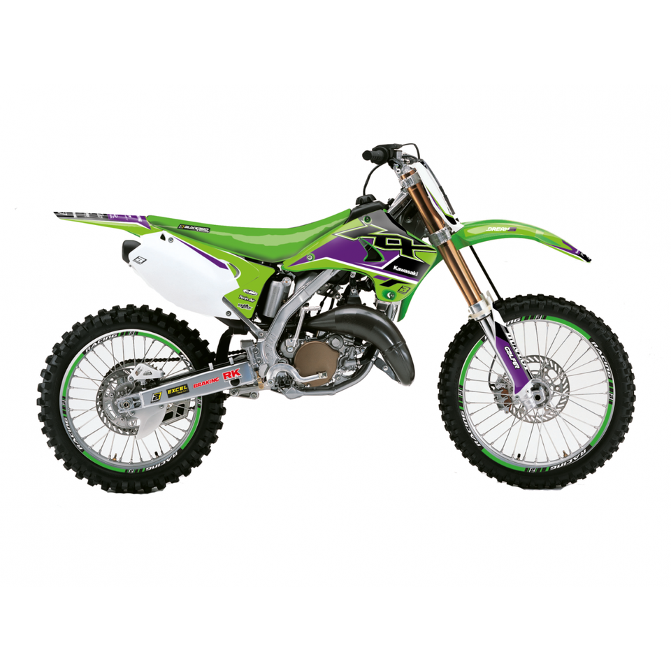 Stickers Kit Graphic Motorcycle Kawasaki KX 125 - 250 2003 2004 2005 ...