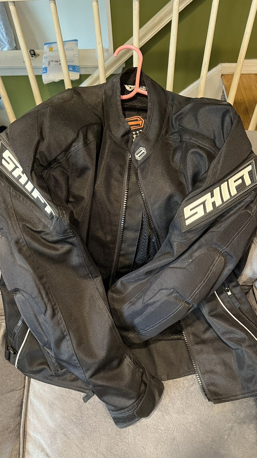 Shift Motorcycle Padded Jacket Xtra Large W/Harley Patch Embroidered | eBay