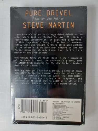 Pure Drivel by Steve Martin (1998, Audio Cassette, Abridged edition ...