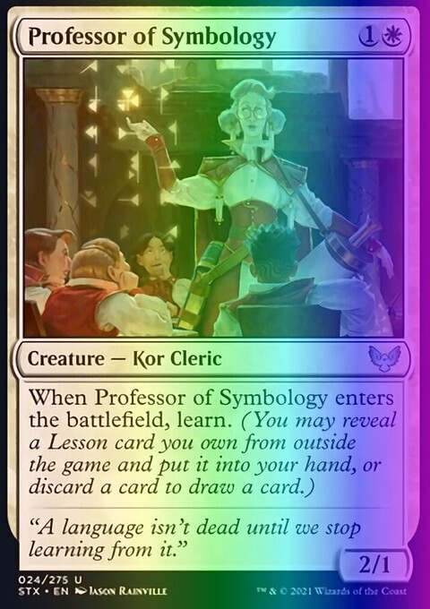 MTG Professor of Symbology (24/447) Strixhaven School of Mages LP FOIL ...