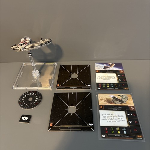 X-Wing mini Jumpmaster 5000 w/ cardboard, dial & pilots shown | eBay