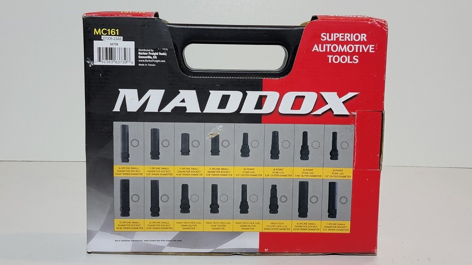 BRAND NEW! Maddox MC161 Locking Lug Nut Master Key Set - 16-Piece | eBay