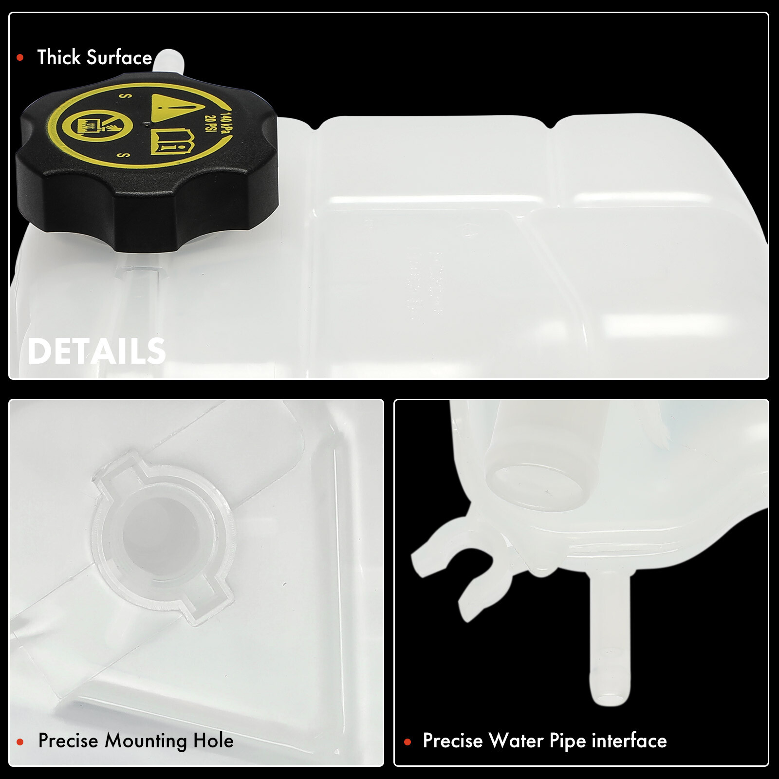 Radiator Coolant Expansion Tank w/o Cap for Holden Cruze JH JG 1.4-2.0 ...