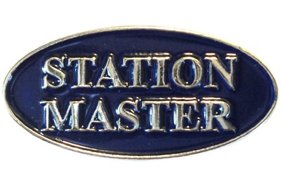 NEW Station Master Person In Charge Steam Loco Train Rail Railway Metal ...
