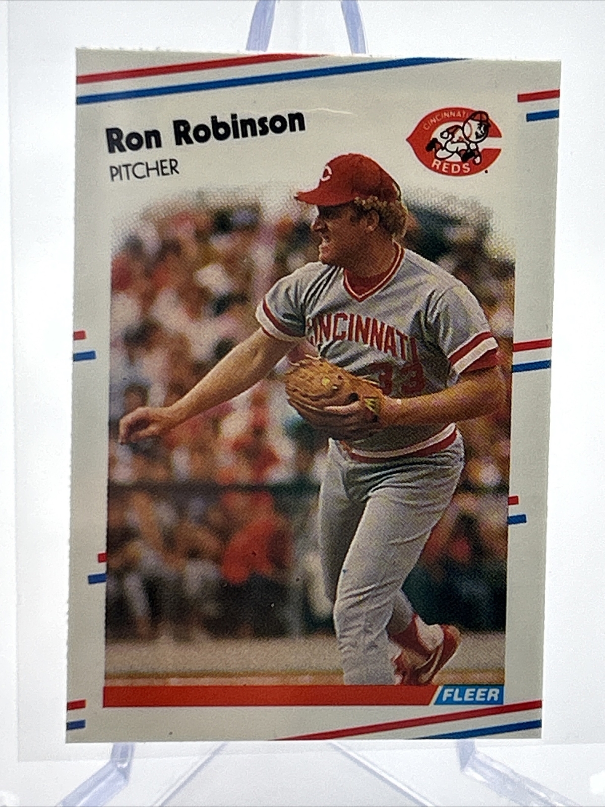 1988 Fleer Classic MINI Ron Robinson Baseball Card #75 Mint FREE ...