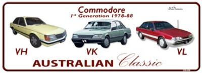 HOLDEN COMMODORE 3rd Generation Trio VH VK VL Novelty Number Plate ...