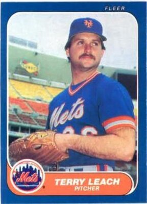 #87 Terry Leach - New York Mets - 1986 Fleer Baseball | eBay