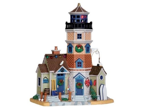 Lemax Holly Bay Lighthouse #45688 BRAND NEW (No Outer Picture Box) Free ...