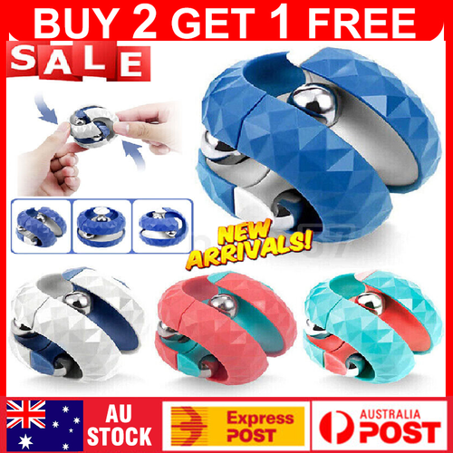 Track Pinball Finger Spinner Cube Stress Relief Ball Sensory Fidget Toy ...