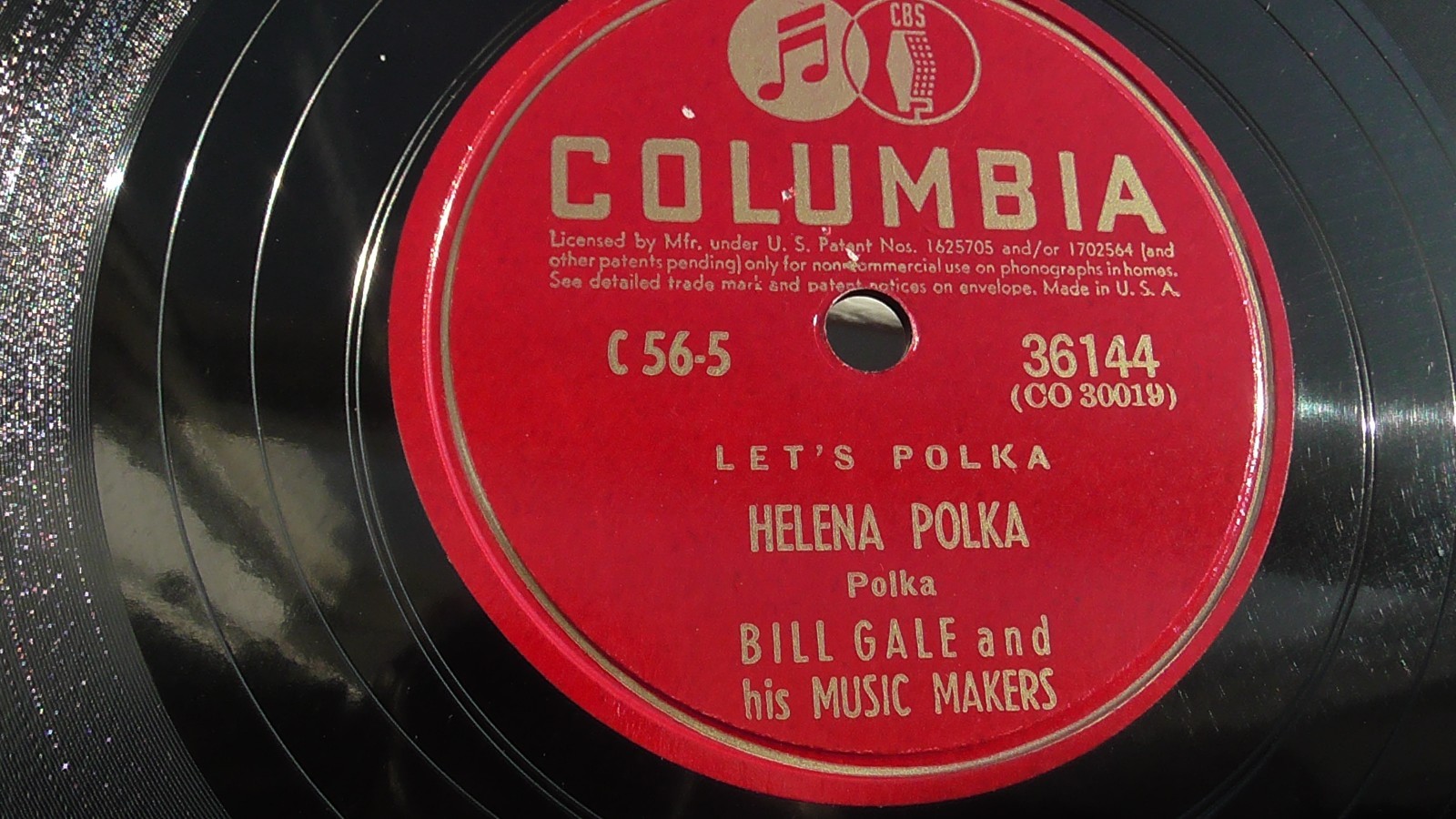 Bill Gale & His Music Makers 78rpm Set – Columbia #C-56 “Let's Polka ...