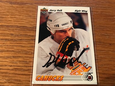 Garry Valk signed autograph auto 1991-92 UD Hockey Trading Card | eBay