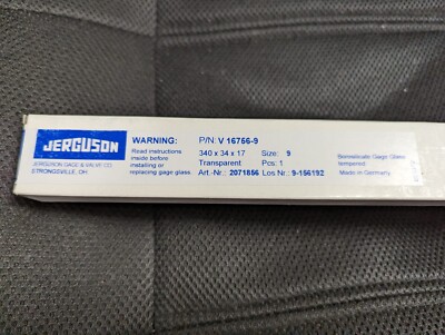 Jerguson V16756-9 Size 9 Borosilicate Tempered Gauge Gage Sight Glass ...