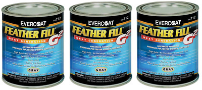Evercoat 712 Featherfill G2 Primer 2nd Generation- Gray Color (3 Pack ...