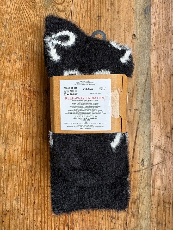 Next Ladies Fluffy Ankle Socks 2 Pairs One Size Brand New in Packaging ...