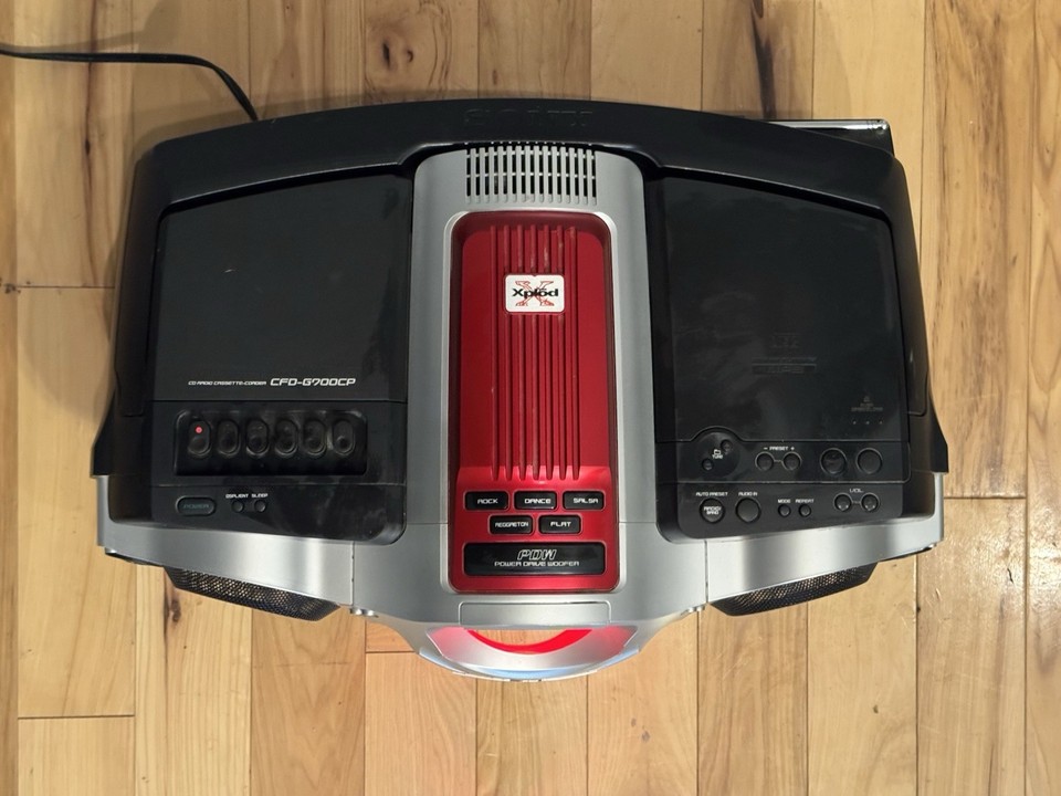 Sony Xplod Boombox CFD-G700CP CD/Tape/Radio - Missing Battery Cover ...