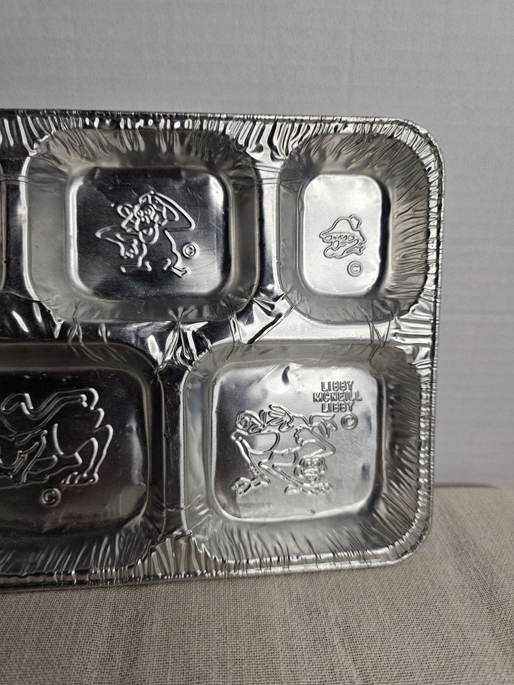 Vintage Libbyland TV Dinner Aluminum Embossed Cartoon 1970s Tray ...