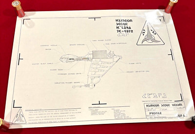 Star Trek Klingon Posters Set of 6 K'Tara Class Scout Vessel Laminated ...